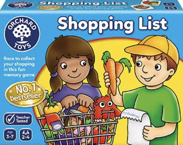 Shopping List Memory Game