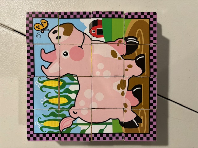 Wooden Blocks Farm Animals